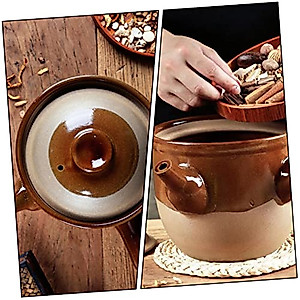 FUOYLOO Coffee Kettle Stovetop Japanese Frying Pot Korean Pots for Cooking Hot Pot Pot Turkish Coffee Pot Chinese Herbal Casserole Traditional Chinese Medicine Cooker Pottery Clay Stew Pot