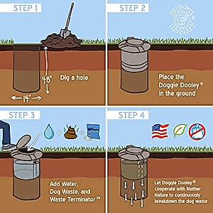 Doggie Dooley 3000 Septic-Tank-Style Pet-Waste Disposal System
