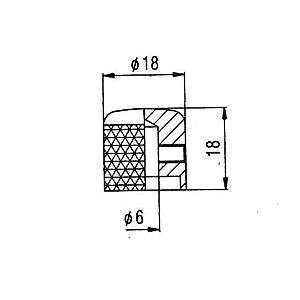 Guyker 3Pcs Guitar Potentiometer Knobs with 6mm (0.24") Dia. Shaft Pots - Iron Dome Control Knob Fits for Electric Bass Guitar (Rainbow Chameleon)