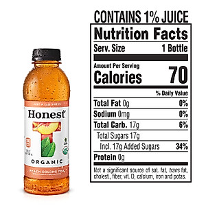 Honest Tea Variety Pack (Honey Green, Peach Oolong, Half & Half), 16.9 Fl Ounce Bottles (12 Pack), Variety Pack, 16.9 Fl Ounce