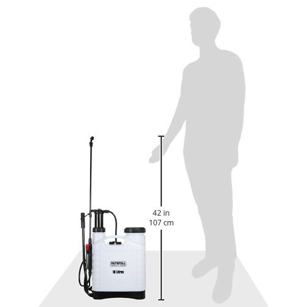 Faithfull FAISPRAY16 SPRAY16 Garden Sprayer, 16 Litre Std, Multi
