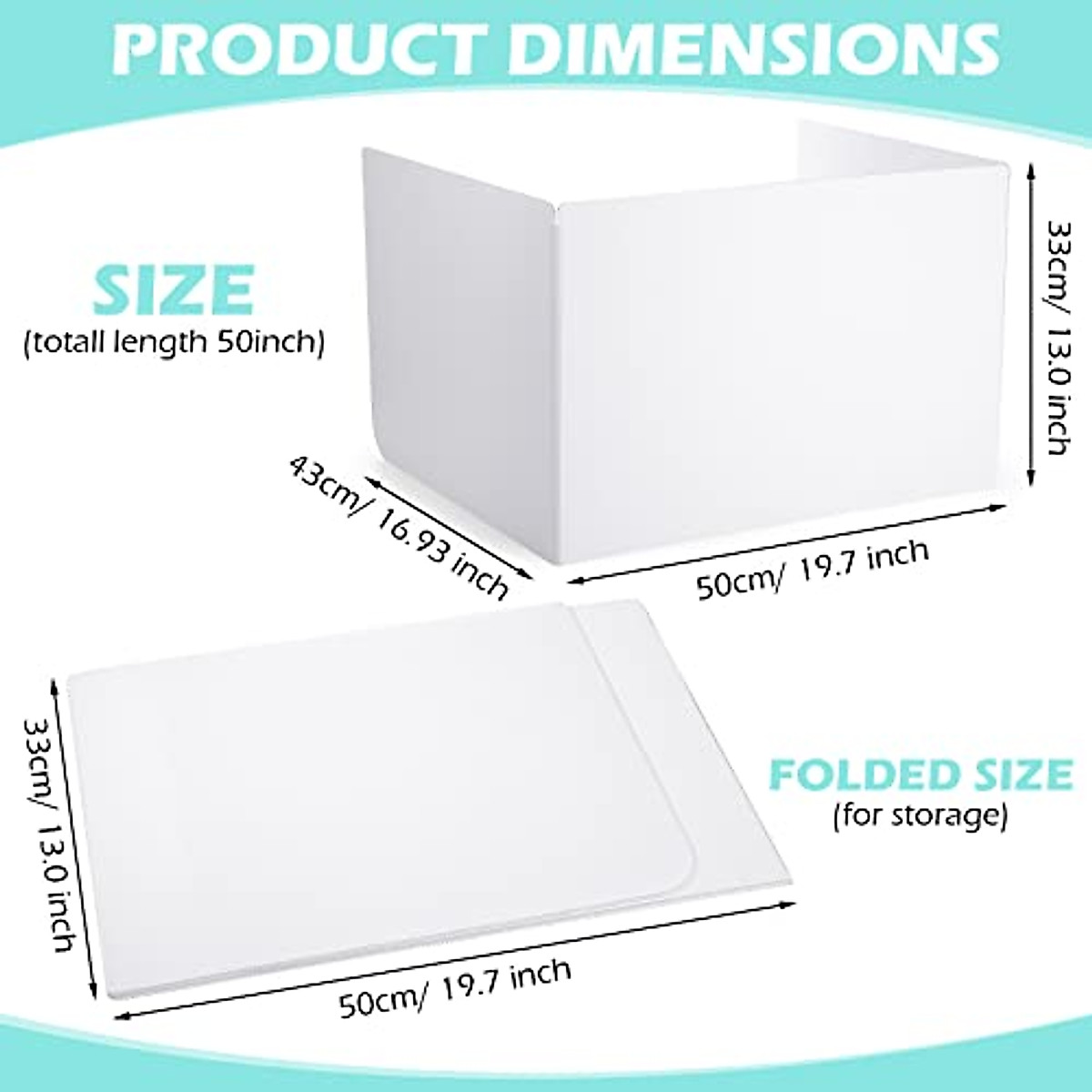 32 Pack Large Plastic Privacy Boards DIY Privacy Folders for Student Desks Classroom Privacy Boards Reusable Made Privacy Boards for Sneeze Guard Discourage Cheating Reduces Distractions Shields