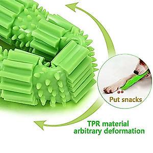 Pet Dog Chew Toy for Aggressive Chewers Treat Dispensing Rubber Teeth Cleaning Toy Squeaking Rubber Dog Toy