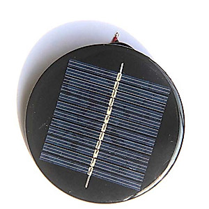 NUZAMAS Set of 4 Pieces 6V 80mm Micro Mini Solar Panel Cells, Wired, for Solar Power Energy, DIY Home, Garden Light, Science Projects - Toys - Battery Charger