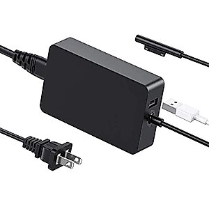 DHMXDC Surface Charger 44W 15V 2.58A Compatible with Microsoft Surface Laptop 1/2/3, New Surface Pro 7/6/5/4/3/X, Surface Book 1/2, Surface Go 1/2