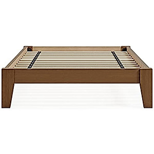 Signature Design by Ashley Tannally Modern Wood Youth Platform Bed Frame, Twin, Light Brown