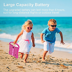 Kids Tablet, 7 inch Tablet for Kids 3GB RAM 32GB ROM Android 11 Toddler Tablet with Bluetooth, WiFi, GMS, Parental Control, HD Dual Camera, Shockproof Case, Google Play, Netflix, YouTube(Pink)