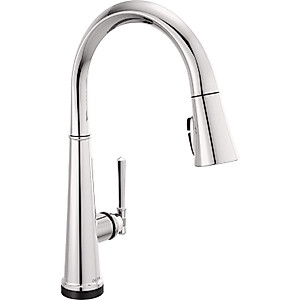 Delta Faucet Emmeline Touch Kitchen Faucet Chrome, Chrome Kitchen Faucets with Pull Down Sprayer, Kitchen Sink Faucet, Touch Faucet, Delta Touch2O Technology, Lumicoat Chrome 9182T-PR-DST