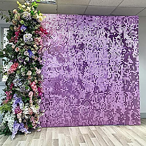 Light Purple Sequin Backdrop Shimmer Wall Backdrop 6ftx4ft Photo Backdrops for Birthday Anniversary Wedding Engagement Decorations