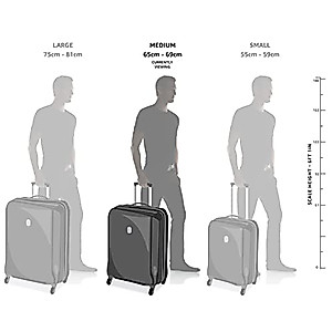 Amazon Basics Vienna Spinner Suitcase Luggage - Expandable with Wheels - 26.7 Inch, Black