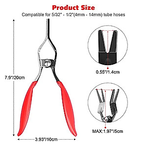 JMMRRR Separator Pliers Pipe Repairing Tool, Automobile Hose Remover Separator Pliers, Auto Fuel and Vacuum Line Tube Hose Remover for Fuel Hoses, Radiator Hoses, Gas Lines