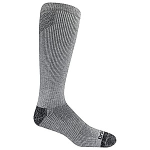 Dr. Scholl's Men's Over The Calf Compression Work Sock (1 Pair), Gray