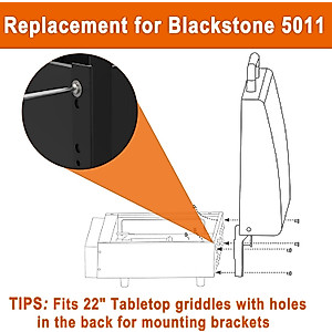 Hard Cover Hood with Temperature Gauge for Blackstone 22 inch Table Top Griddle, 5011 Griddle Hood for Blackstone 22" Grill, Red