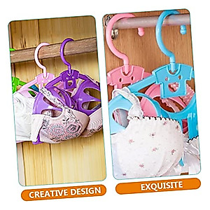 Cabilock 3pcs Underwear Hanger Sports Bra Swimsuit Sports Bra Tank Hanging Clothes Drying Rack Underwear Bra Rack Clothes Hanging Rack Bra Space Saving Hangers Plastic Bra Drying Rack Pp