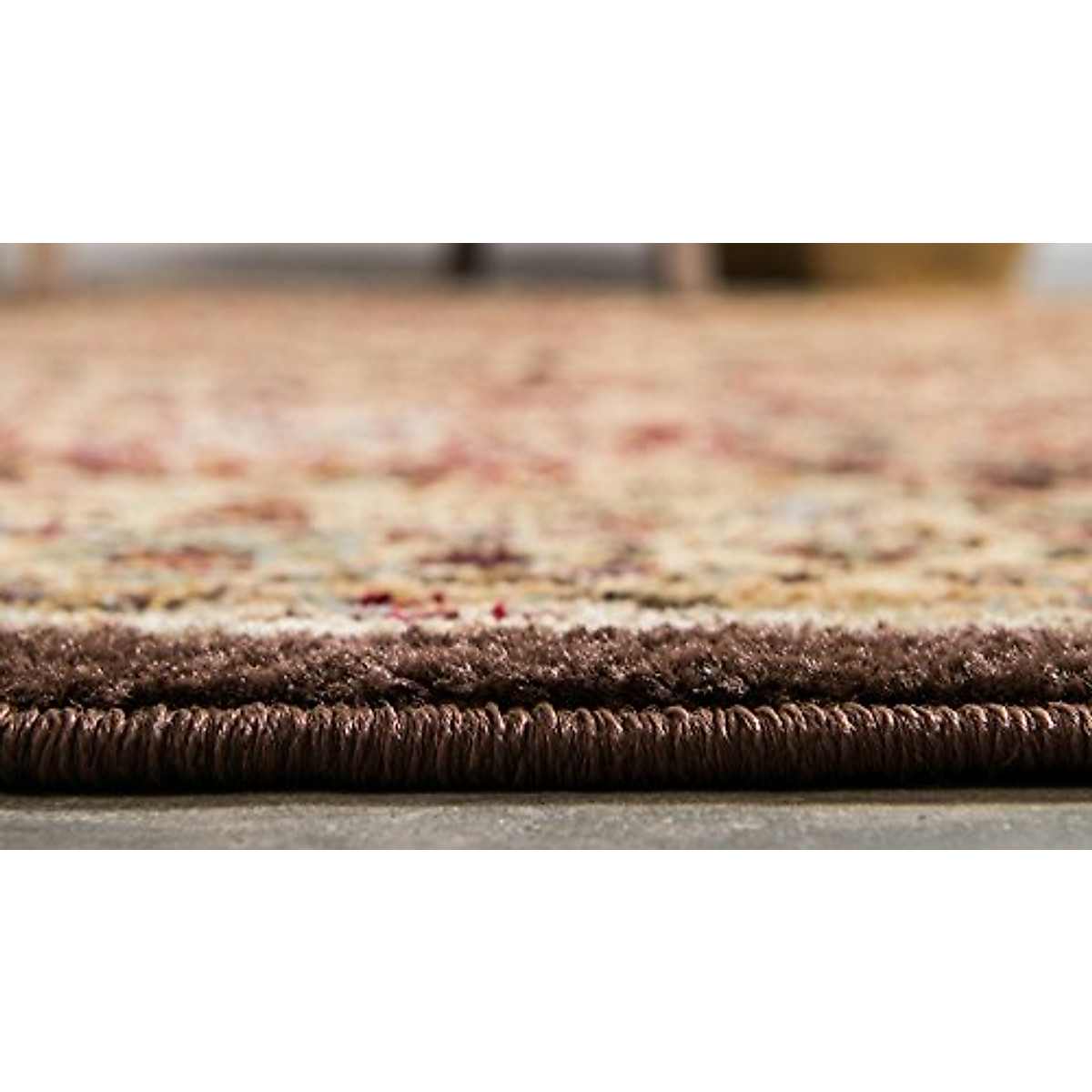 Unique Loom Voyage Collection Traditional Oriental Classic Intricate Design Area Rug, 3' 3" x 5' 3" Rectangle, Brown/Cream