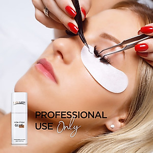 LASHVIEW Eyelash Extension Glue,Lash Extension Glue,Precise Drop Technology Glue,Accurate 0.03ml Per Drop,Maximum Bonding Power,1 Sec Dry Time,Long-Lasting Time,10ml