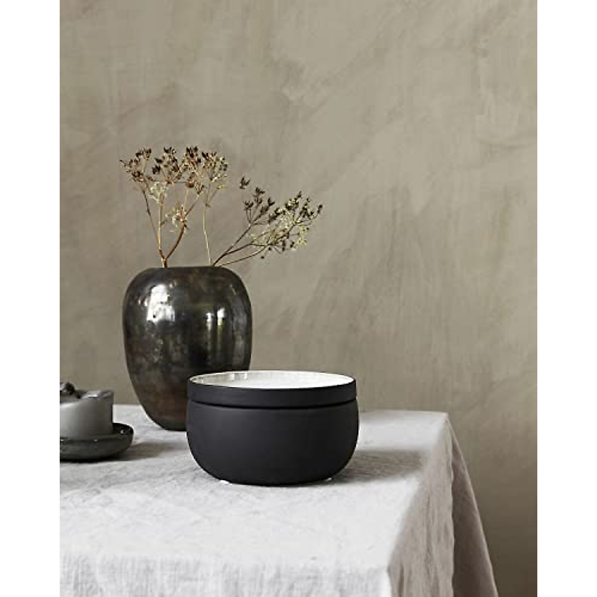 House Doctor Ch0322 Storage with Lid Ivy Sand