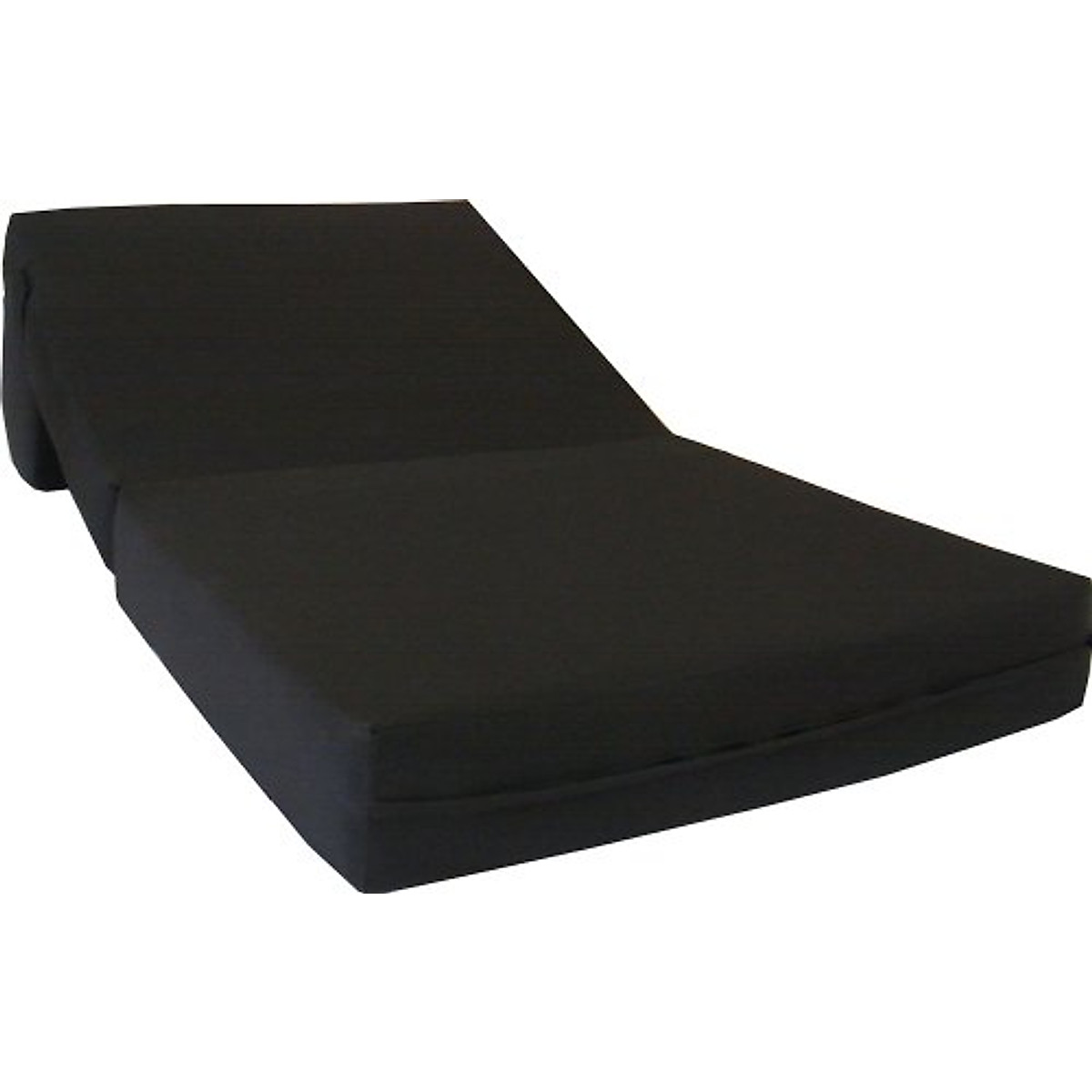D&D Futon Furniture Sleeper Chair Folding Foam Bed, Couch, High Density1.8 lbs, 70 x 36 x 6, Black