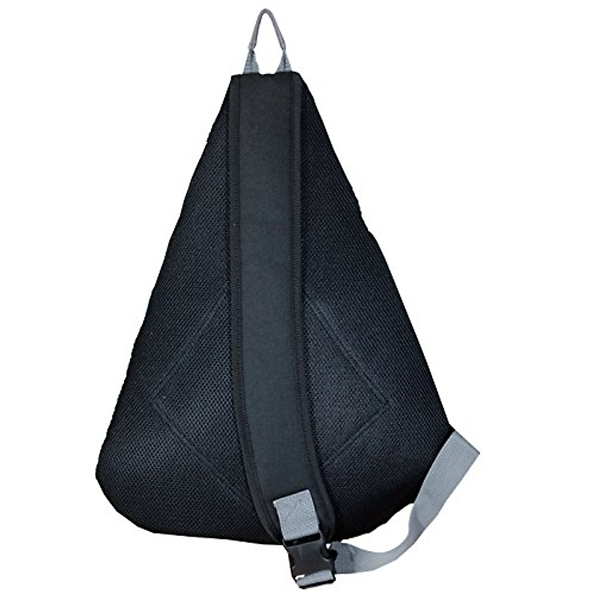 HBAG 20" Crossbody Sling Backpack Single Strap School Travel Sports Shoulder Bag, Black