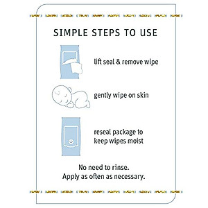 Grab Green Baby Witch Hazel Soothing Wipes, 96 Wipes, Dreamy Rosewood Scent, Plant and Mineral Based, Biodegradable, Soothe Common Skin Irritations Such as Diaper Rash, No Alcohol, Packaging May Vary