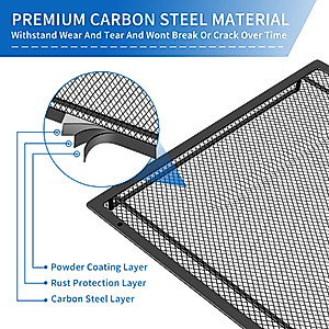 Simple Trending Mesh Desktop File Sorter Organizer, 7-Section Bookshelf For Desk Home Office , Black