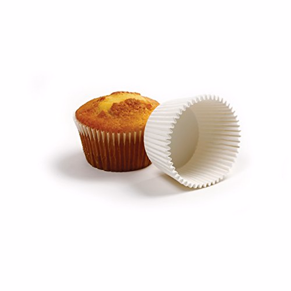 Norpro Giant Muffin Cups, White, Pack of 48