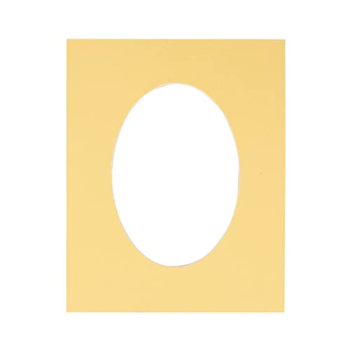 17x25 Mat Bevel Cut for 14x22 Photos - Precut Marzipan Beige Oval Shaped Photo Mat Board Opening - Acid Free Matte to Protect Your Pictures - Bevel Cut for Family Photos, Pack of 1 Matboard Show Kit