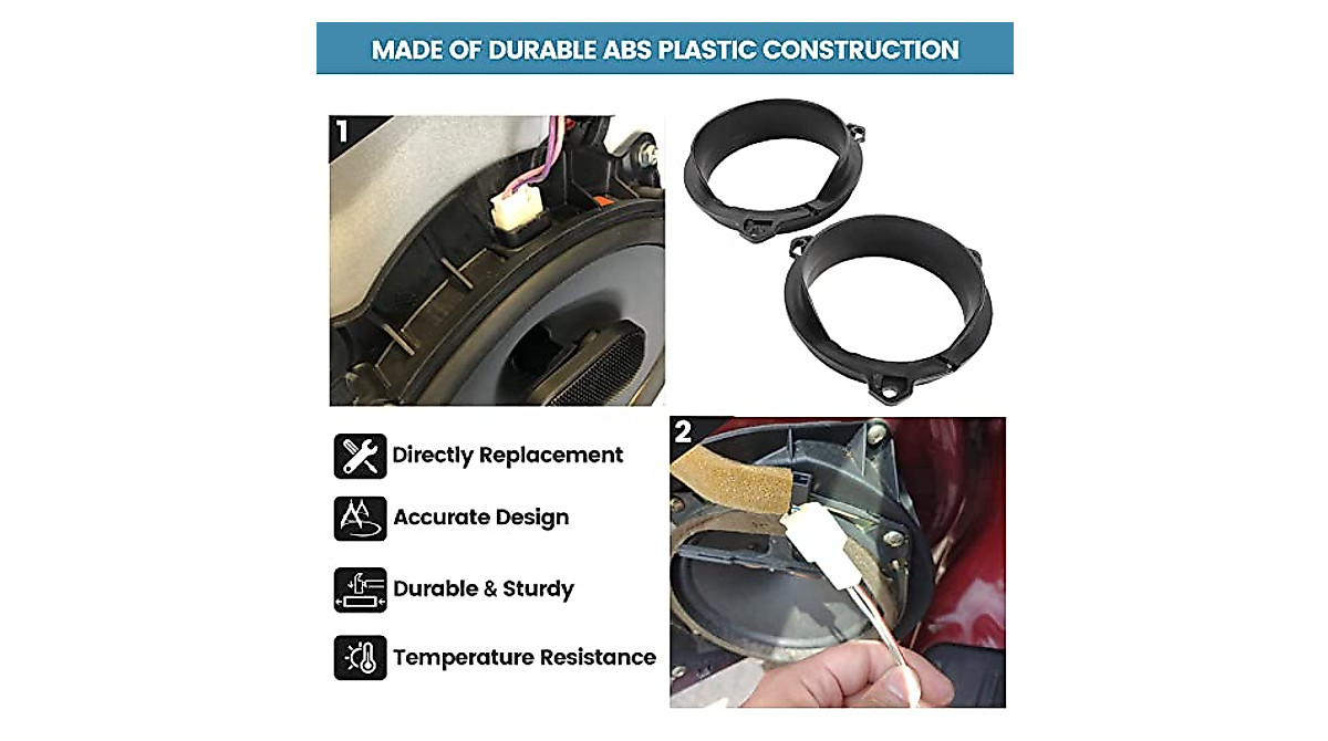 RED WOLF 6.5" Speaker Adapter & Harness for Toyota Scion