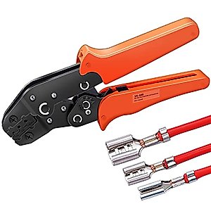 Twidec/Wire Crimping Pliers 2.8/4.8/6.3 mm Spade 26-16AMG Crimping Tools Manual Crimp Fold Tool for Open Barrel Terminals SN-48B