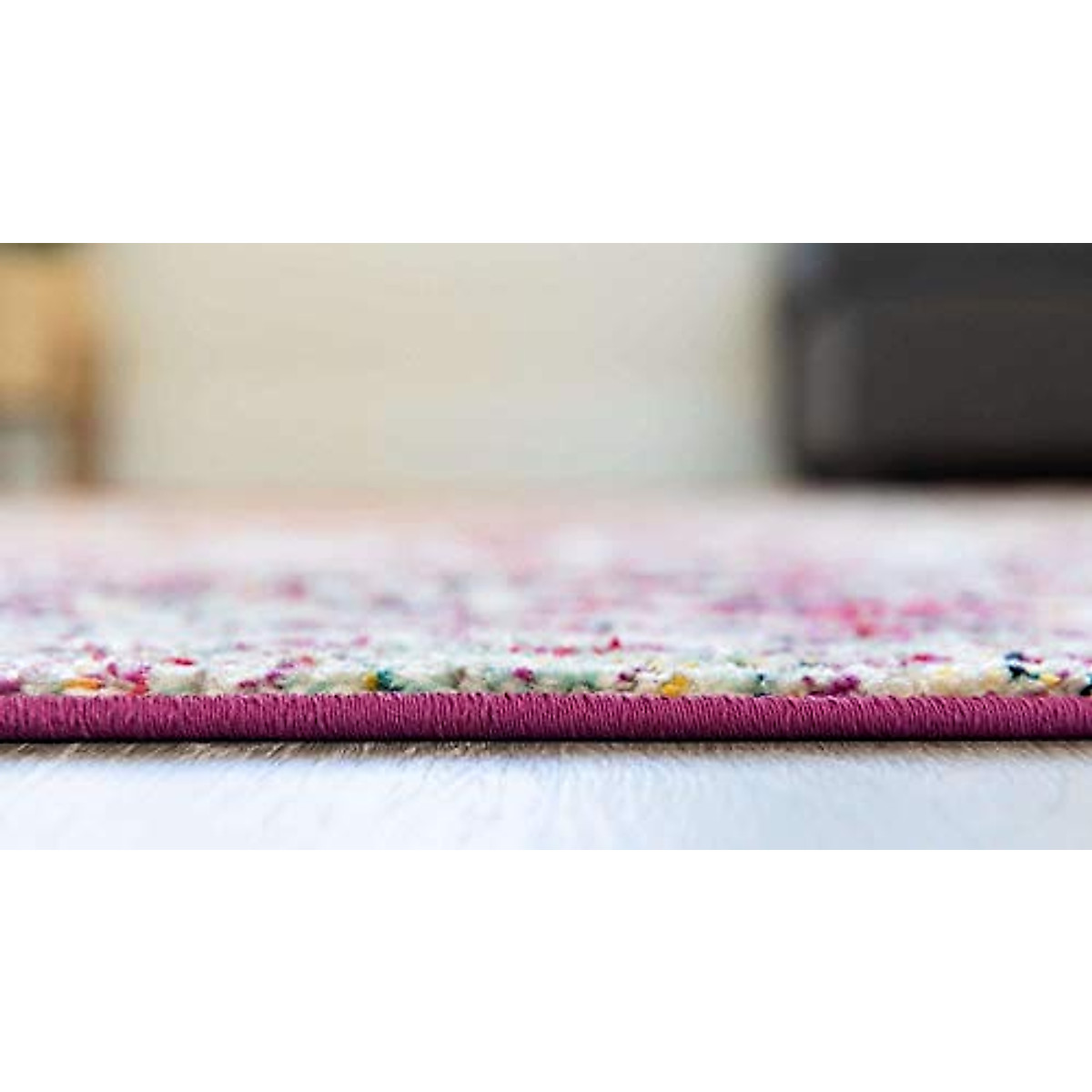 Unique Loom Richmond Collection Area Rug - Medallion (2' x 6' 1" Runner, Multi/ Black)