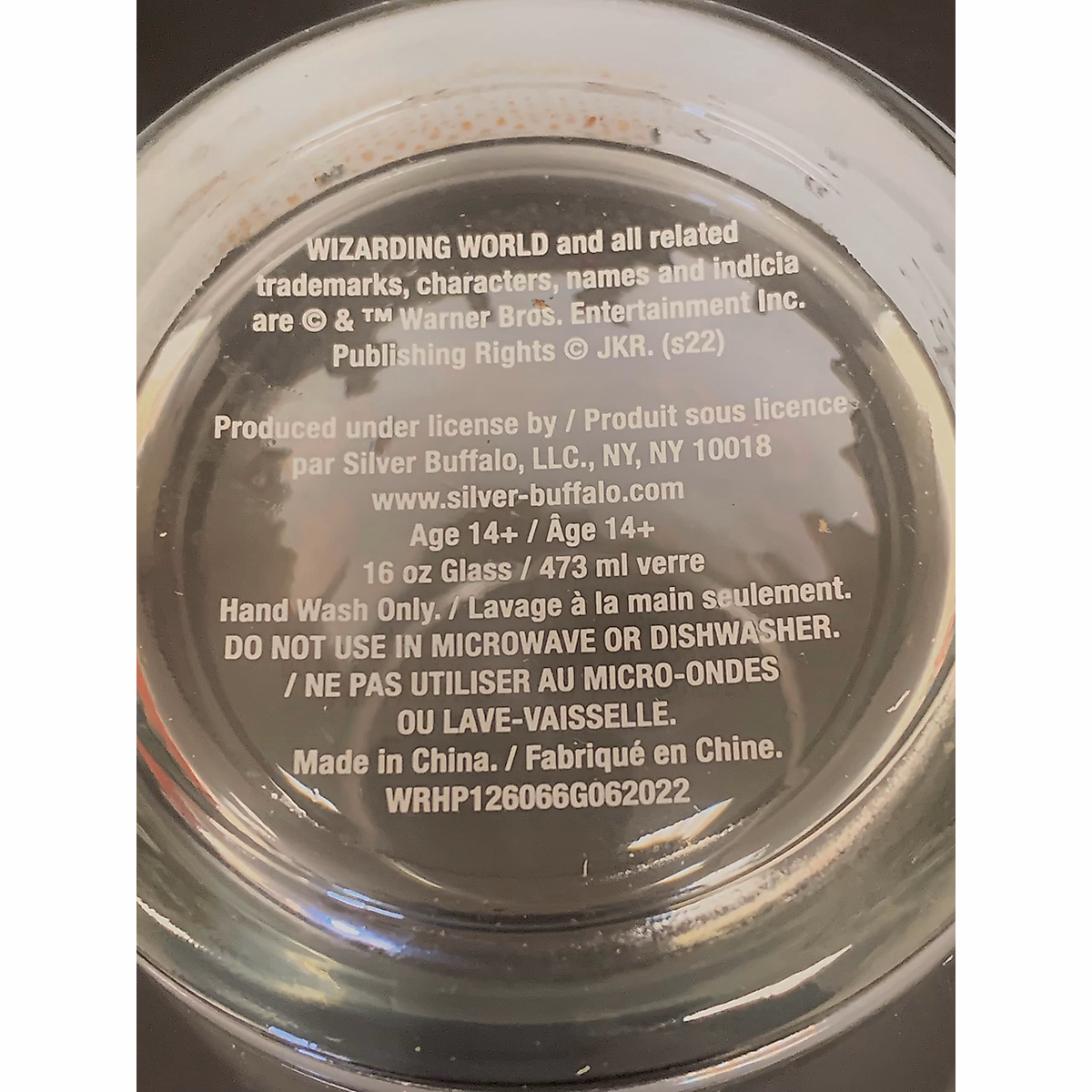 Silver Buffalo Chibi Harry Potter and Friends Boxed Christmas Tumbler Pint Glass - 16 oz - Gold Glitter