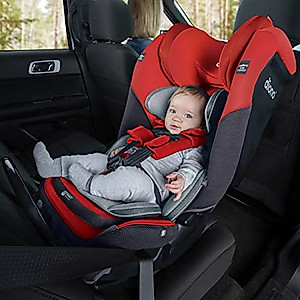 Diono Radian 3QX 4-in-1 Rear & Forward Facing Convertible Car Seat, Safe+ Engineering 3 Stage Infant Protection, 10 Years 1 Car Seat, Ultimate Protection, Slim Fit 3 Across, Red Cherry