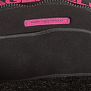 Karl Lagerfeld Paris Kristen Tote, Black/Fuschia Amour