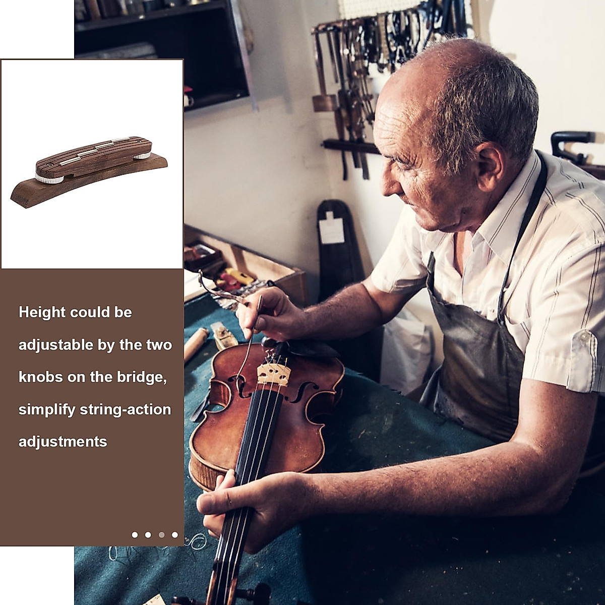 Milisten Acoustic Guitar Bridge Rosewood Jazz Guitar Bridge Bass Guitar Mandolin Replacement Part