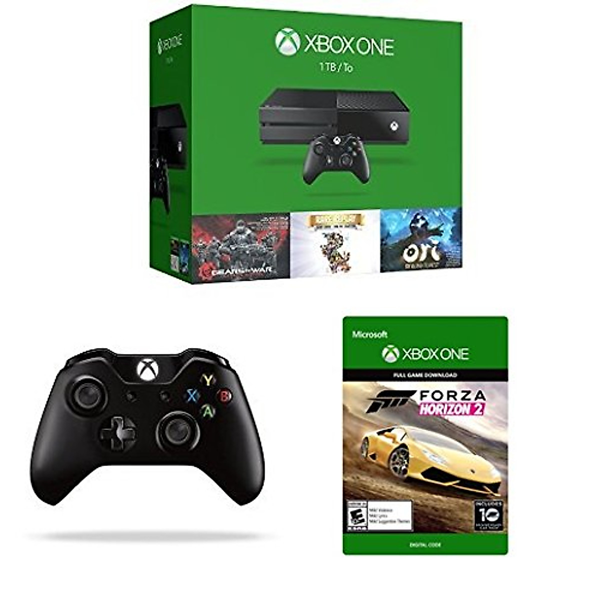 Xbox One 1TB Console – 3 Game Bundle + Xbox One Wireless Controller + Forza Horizon 2 [Emailed Digital Code]