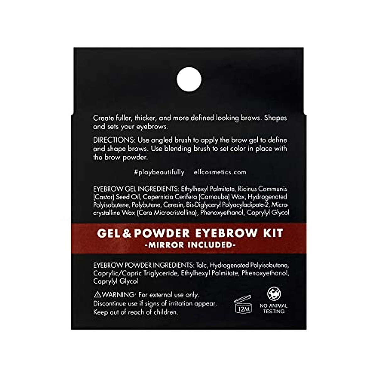 e.l.f, Eyebrow Kit, Brow Powder and Wax Duo, Long Lasting, Defines, Shapes, Fills, Contours, Medium, Fuller, Thicker, More Defined Brows, Brush Included, 0.13 Oz