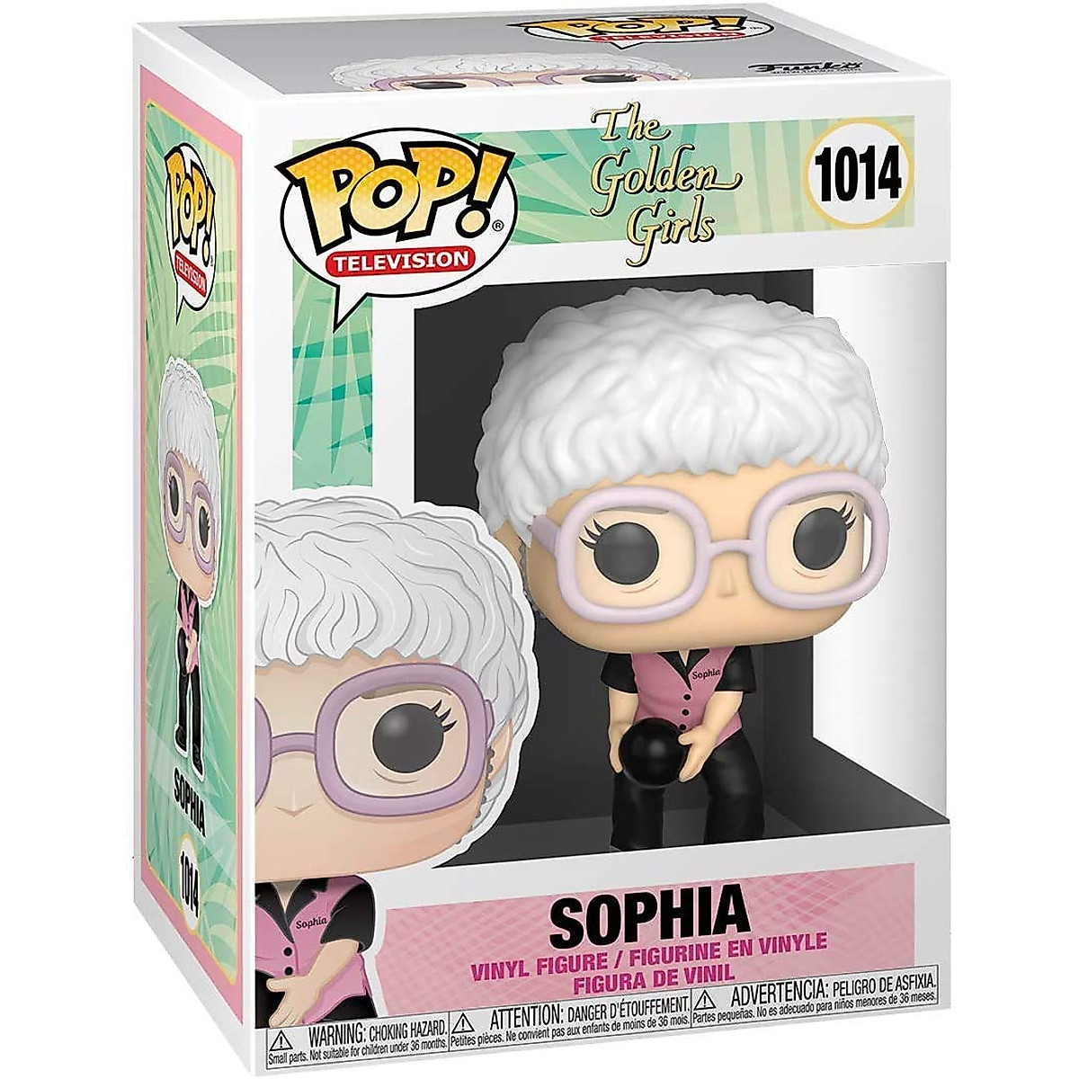 Funko TV: Golden Girls - Sophia in Bowling Uniform Pop! Vinyl Figure (Bundled with Compatible Pop Box Protector Case), Multicolored, 3.75 inches