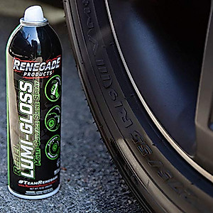 Renegade Products Lumi-Gloss Aerosol High Shine Spray for Plastics, Tires, Undercarriage & More, 13 Oz