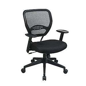 SPACE Air Grid Mid-Back Swivel Chair, Black, 20-1/2 x 19-1/2 x 42h