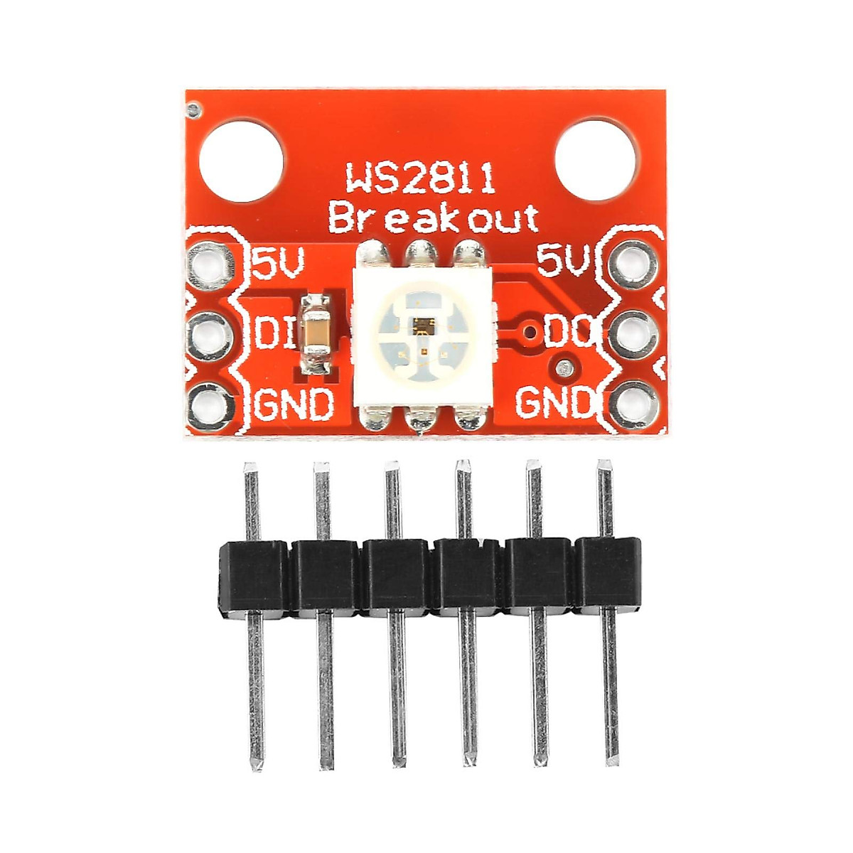 Pinsofy Sturdy 5Pcs Led Module, Convenient Ws2812 Board, for 5050 Led DIY USB Power Supply/Breadboard Design
