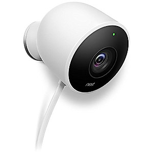Nest Outdoor Security Camera White NC2100ES Bundle with 2 Pack WiFi Smart Plug