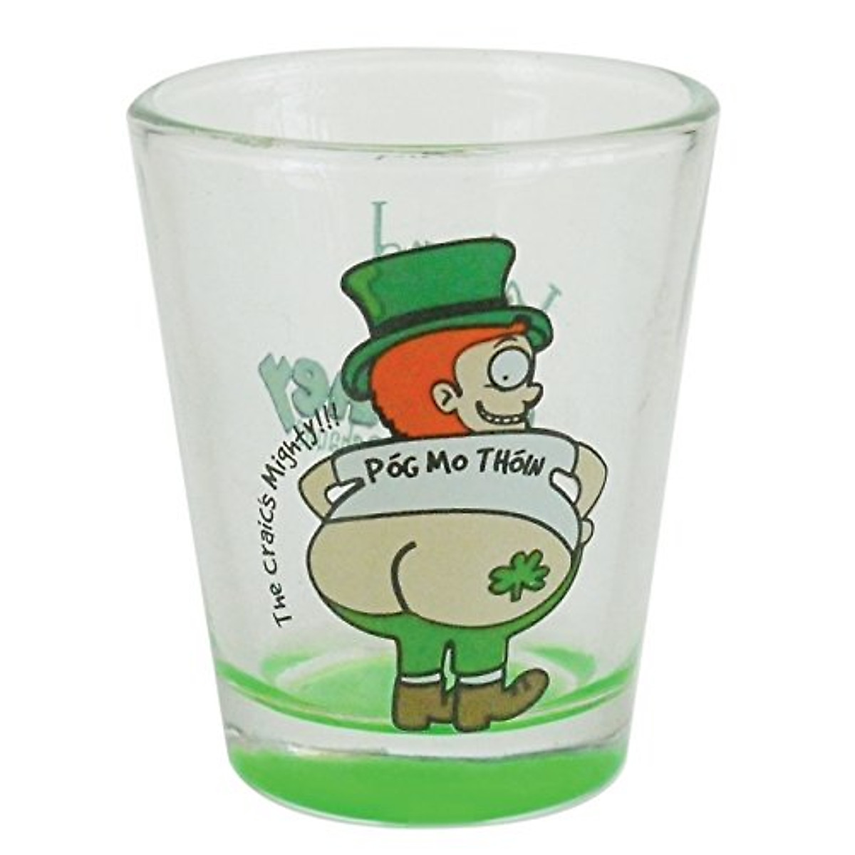 Carrolls Irish Gifts Loose Shot Glass With Craic Is Mighty Looney Lep Design