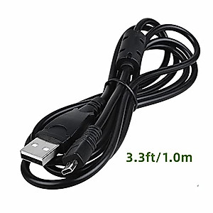 Xzrucst USB Data Cable Cord Lead for Panasonic Camera Lumix DMC-FS35/S FS35K DMC-FX100 S
