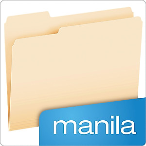 Pendaflex File Folders, Letter Size, 1/3 Cut, Manila, 250 per Box (752250)