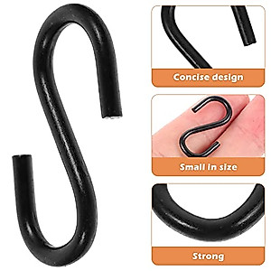 MAGICLULU 100pcs Small S Hook Pack Heavy Duty S Hanger Hook for Kitchenware Spoons Pans Pots Utensils Clothes Bags Plants