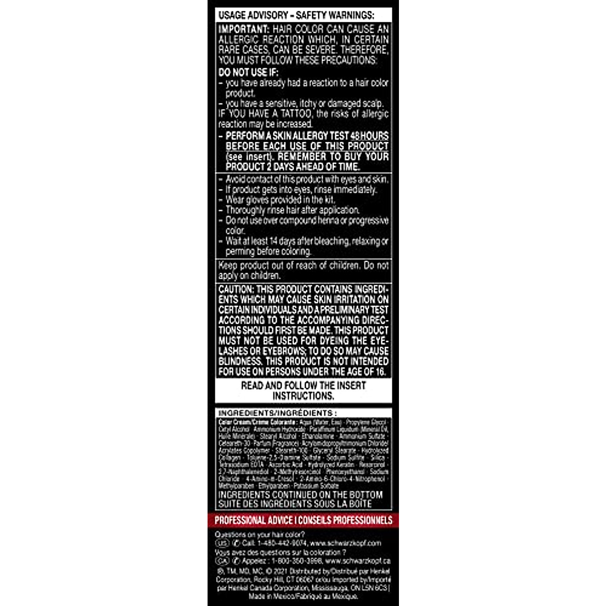 Schwarzkopf Keratin Color Permanent Hair Color Cream, 8.0 Medium Blonde