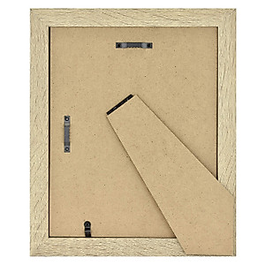 MCS Studio Gallery 8x10 Picture Frame Natural Woodgrain, Vertical & Horizontal Wall Hanging & Easel for Tapletop Display, Rectangle Photo Frame for Photos, Posters & Art Prints (4-Pack)