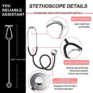 Sumind Stethoscope Nurse Hat Halloween Costume Accessory for Paramedic Doctor Nurse Cosplay Costume Accessories for Men and Women As Pictures Shown
