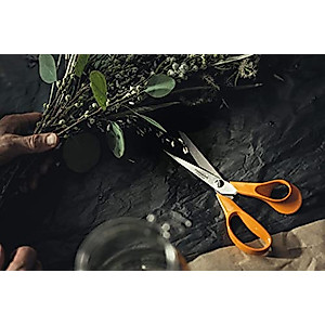 Fiskars 1000815 General Purpose Scissors, Total Length: 21 cm, Quality Steel/Synthetic Material, Classic, one, Orange