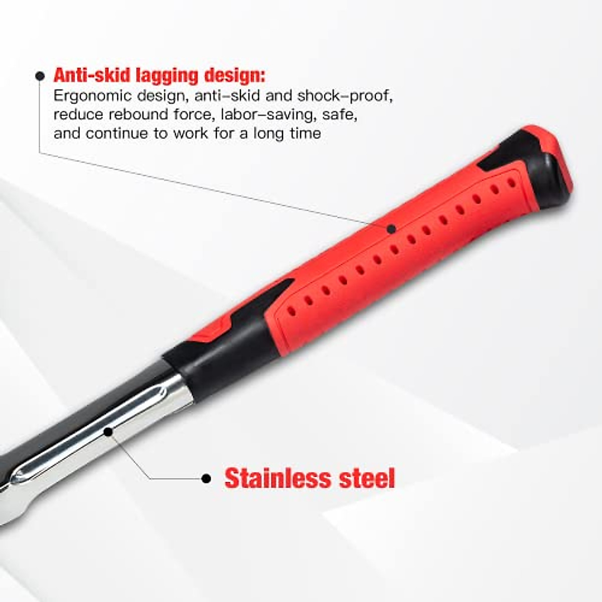 Monoceros 16 OZ Claw Hammer with 69 pcs Picture Hanging Kit, Heavy Duty All Purpose Hammer,Non-slip Handle, Magnetic Head, Suitable for professional and domestic work